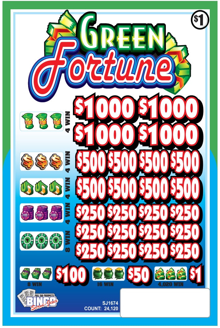 GREEN FORTUNE (Offset print) – PULLTABSALES.COM