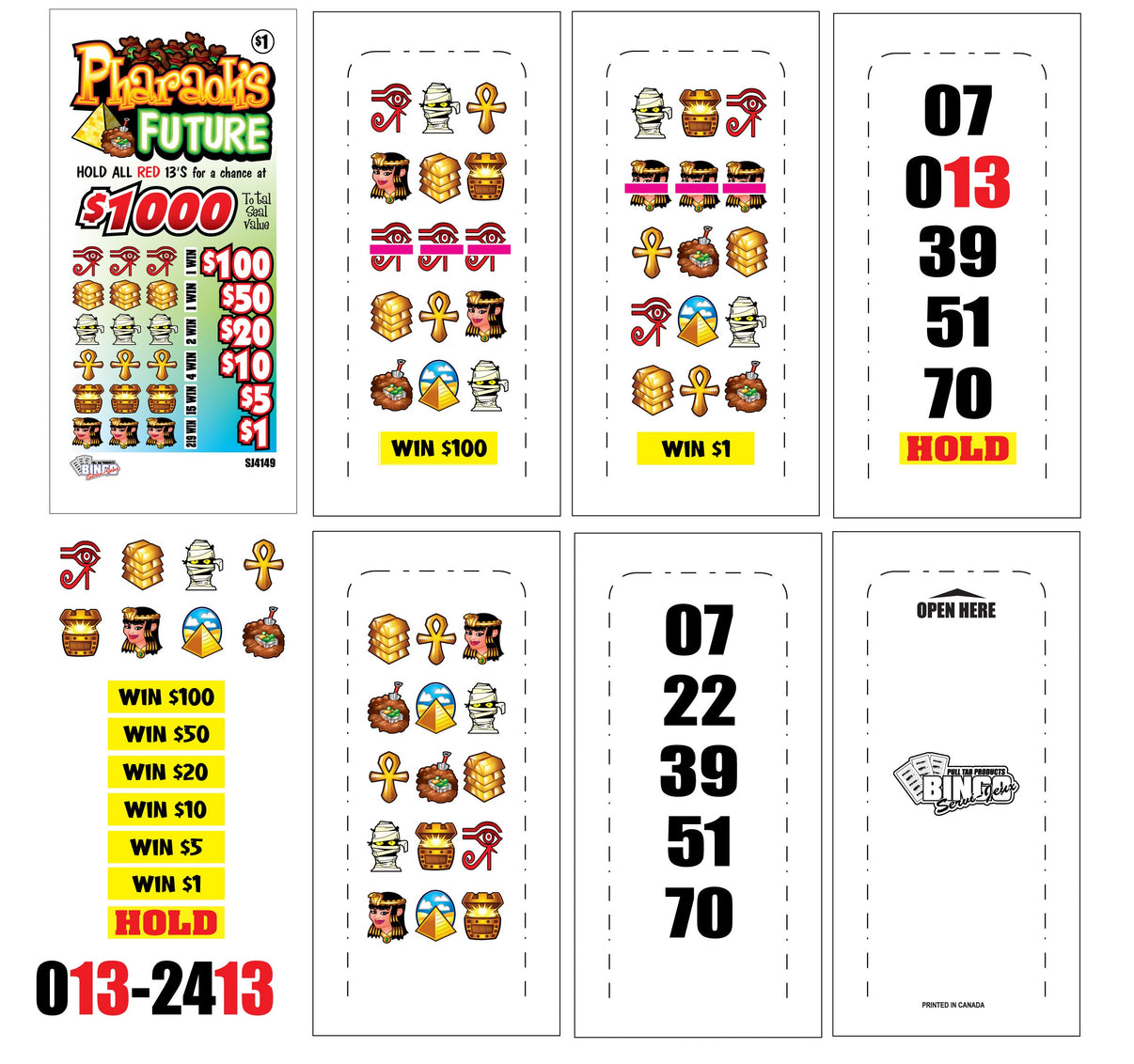 PHARAOH'S FUTURE - Case of 4 – PULLTABSALES.COM