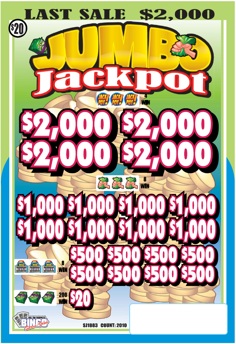JUMBO JACKPOT – PULLTABSALES.COM
