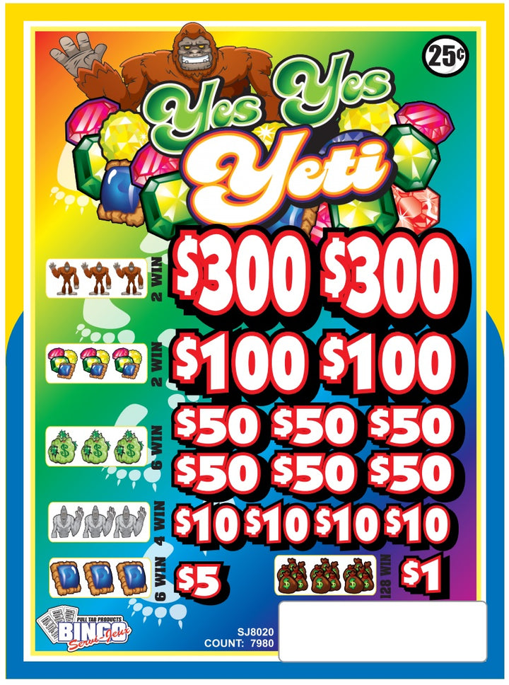 .25c INSTANT WINNER TABS – PULLTABSALES.COM