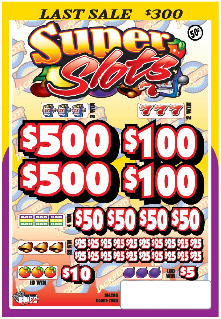 SUPER SLOTS (Offcuts) – PULLTABSALES.COM